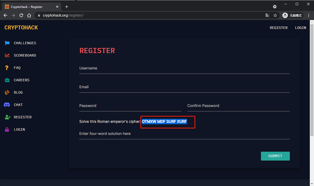 趣味密码学学_CryptoHack挑战 | CTF of Z2BNS